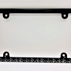 Aluminum Flame License Plate Frame, FREE SHIPPING, BSL - Etsy