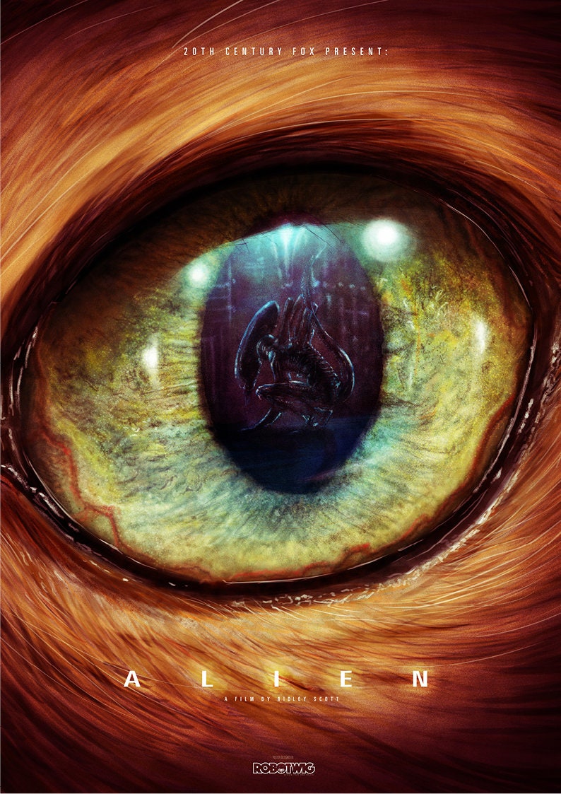 Alien Jonesy cartel de película alternativa | Etsy