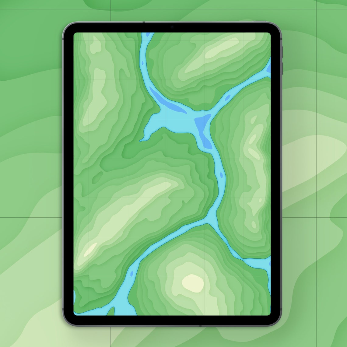 Topo Lock Screen and Background for Iphone 11 Pro Max X XS XS - Etsy