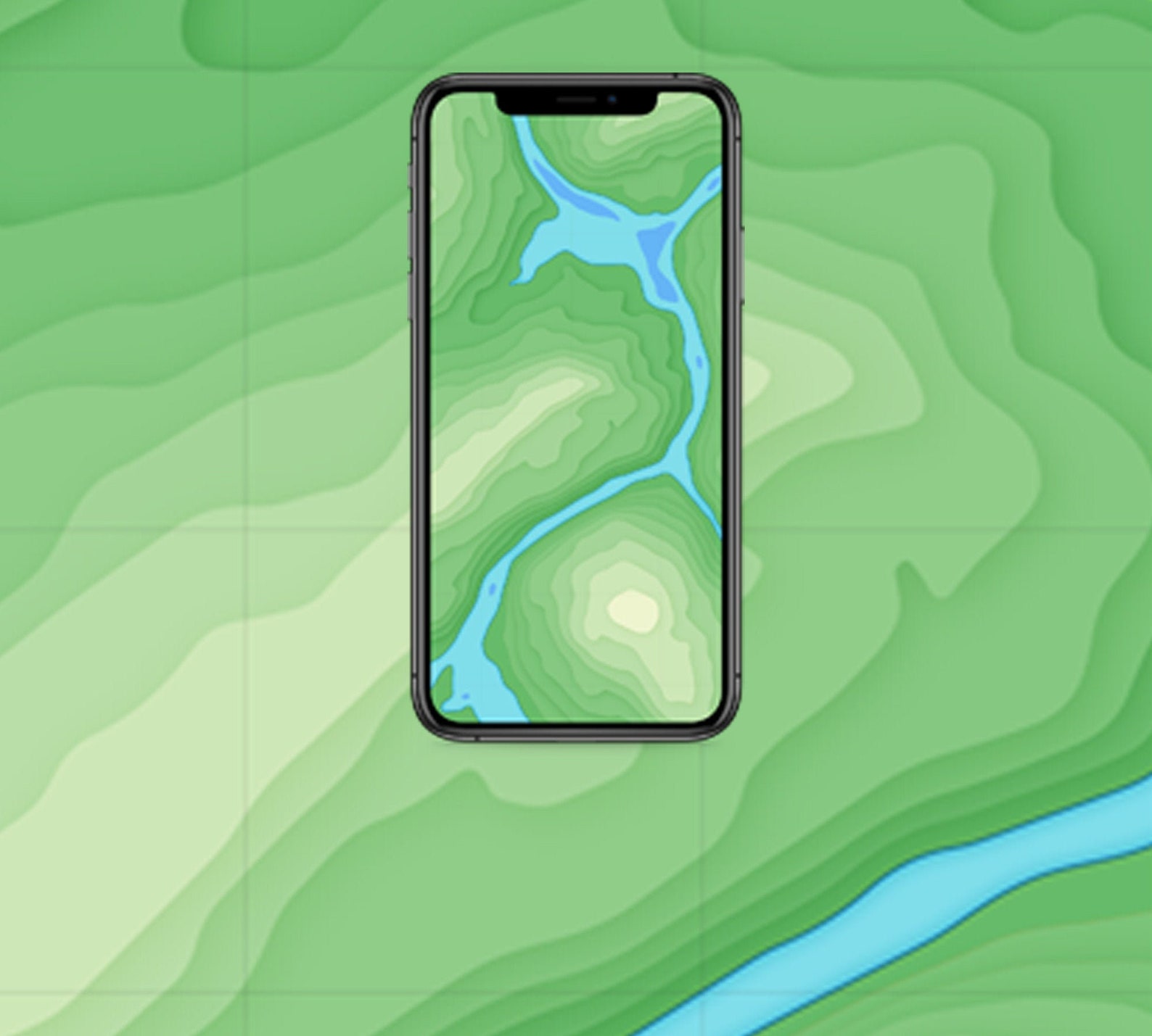 Topo Lock Screen and Background for Iphone 11 Pro Max X XS XS - Etsy