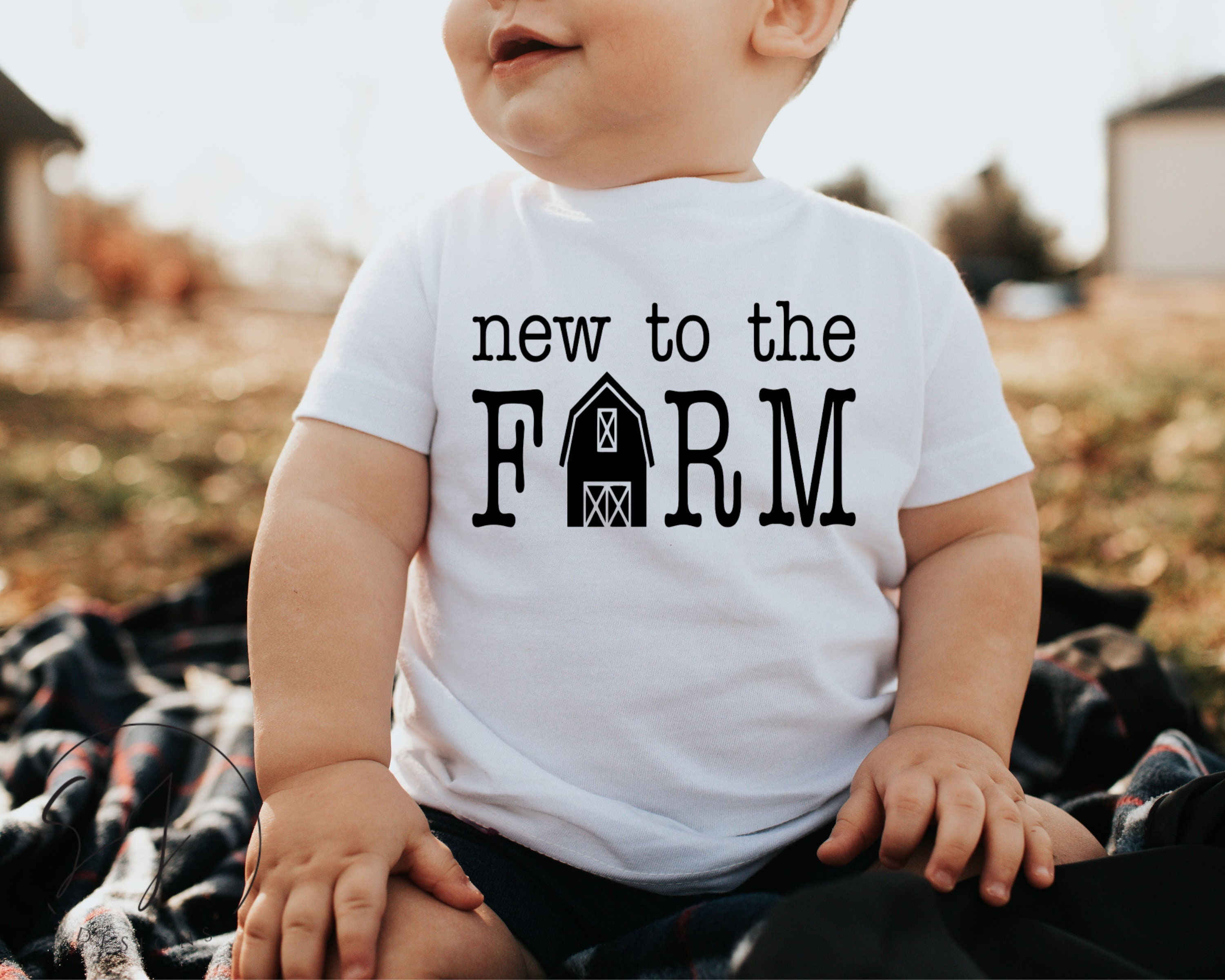 Farm Svg, New to the Farm SVG, Baby Svg, Baby Svg Onsie, Farm Baby ...