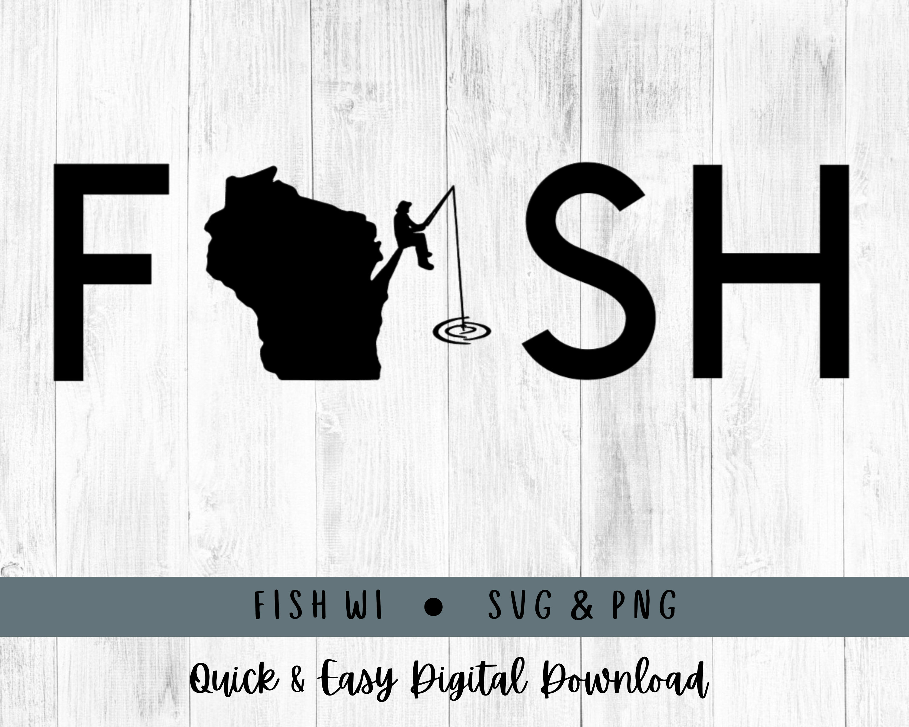 Fishing Svg, Fisherman Svg, Fish Svg, Wisconsin, Fish Hook Svg, Cricut ...
