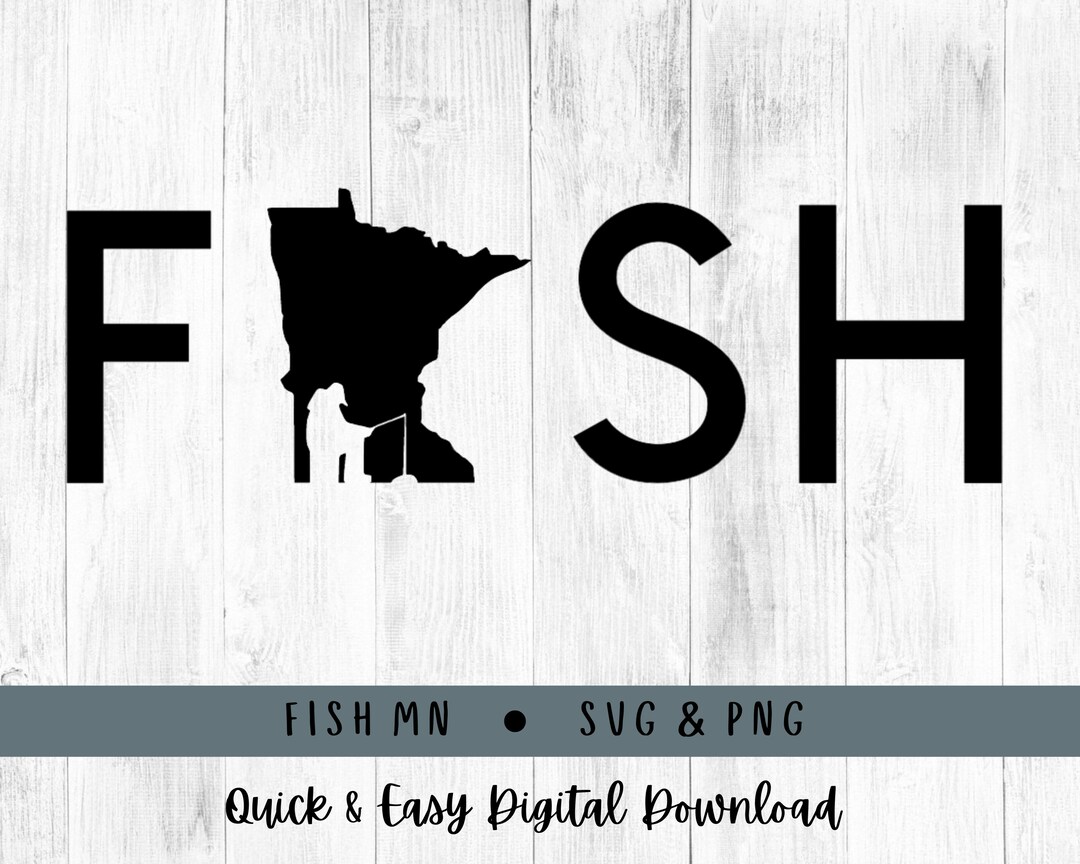 Fishing Svg, MN Fishing Svg Png, Minnesota Svg, Fisherman Svg, Fish Svg ...