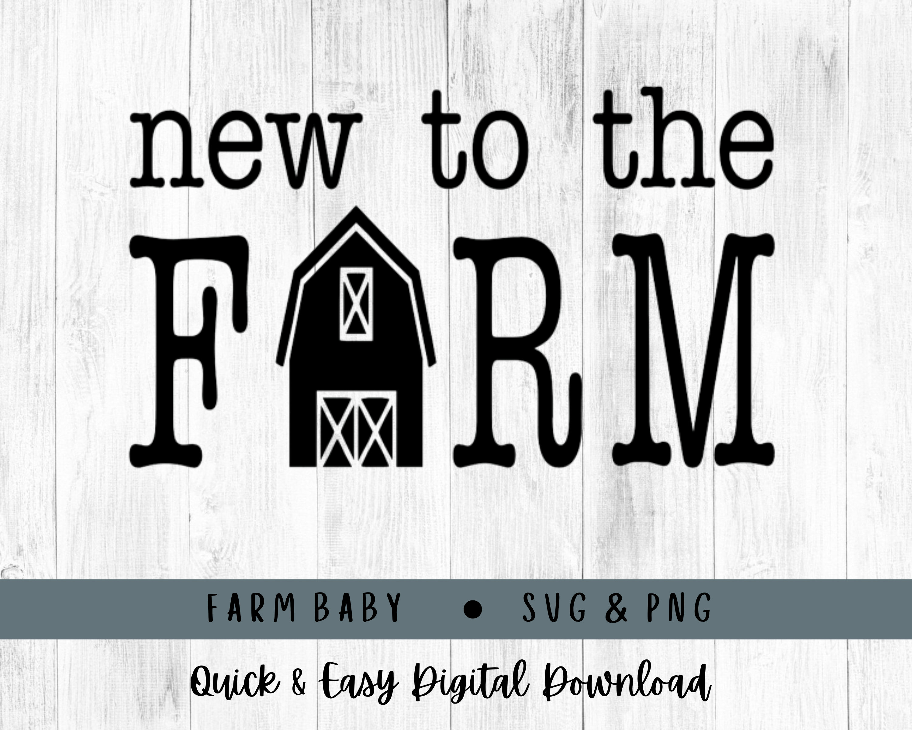 Farm Svg, New to the Farm SVG, Baby Svg, Baby Svg Onsie, Farm Baby ...