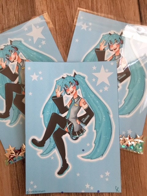 Hatsune Miku Art Print - Etsy