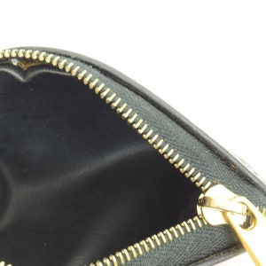 Authentic Celine Monogram Logo Coin Case Brown Leather GP Vintage Pouch ...