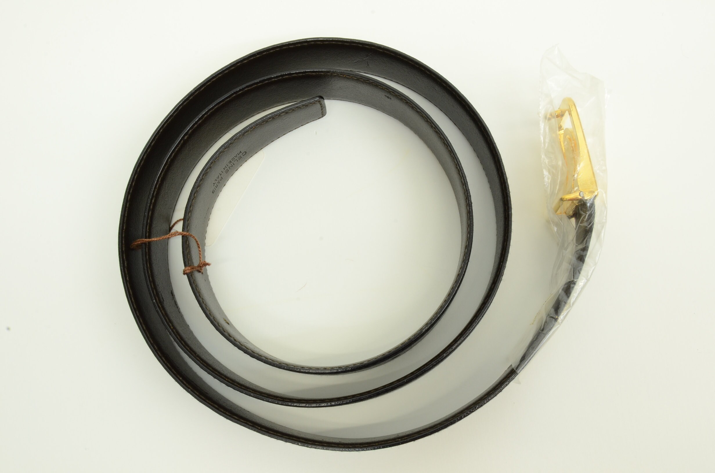 Authentic Celine Belt GP Logo Vintage Black Leather Gold | Etsy