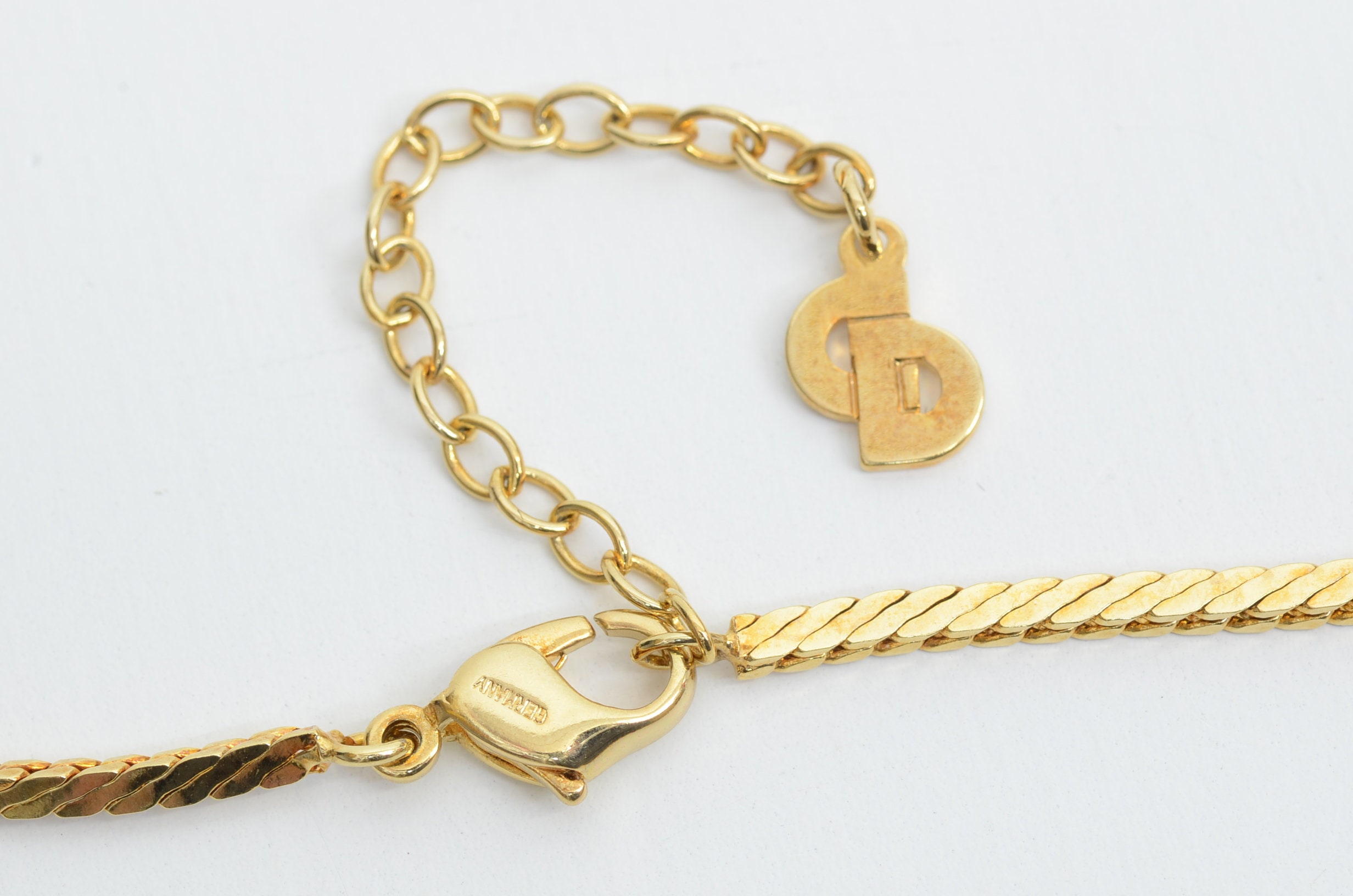 Authentic Christian Dior Necklace Signature Monogram Authentic Christian Dior Necklace Signature Monogram