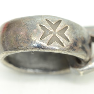 Authentic Gabor gaboratory Sterling Silver Charm Accessory Skull Emblem ...