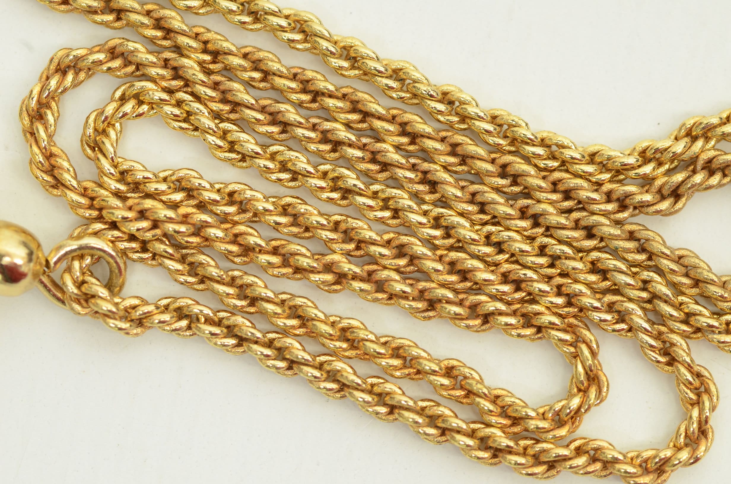 Authentic Christian Dior Chain Necklace Gold Plated Rhinestone | Etsy