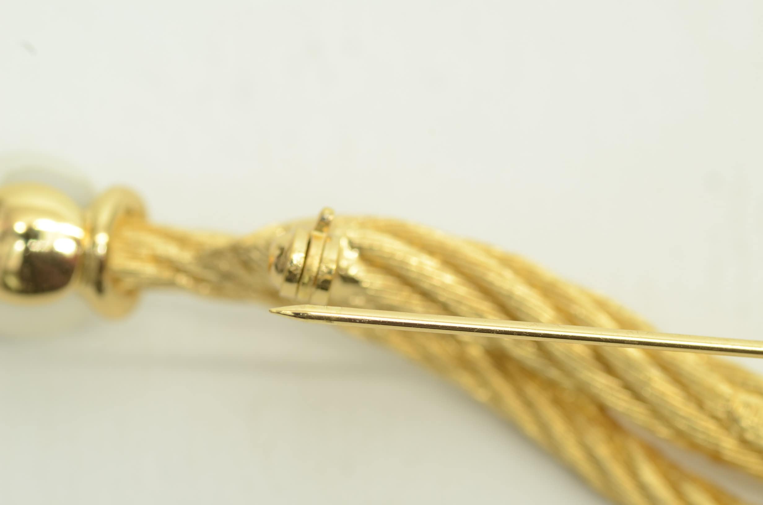 Authentic Christian Dior Brooch Gold Pin GP Signature Rope | Etsy