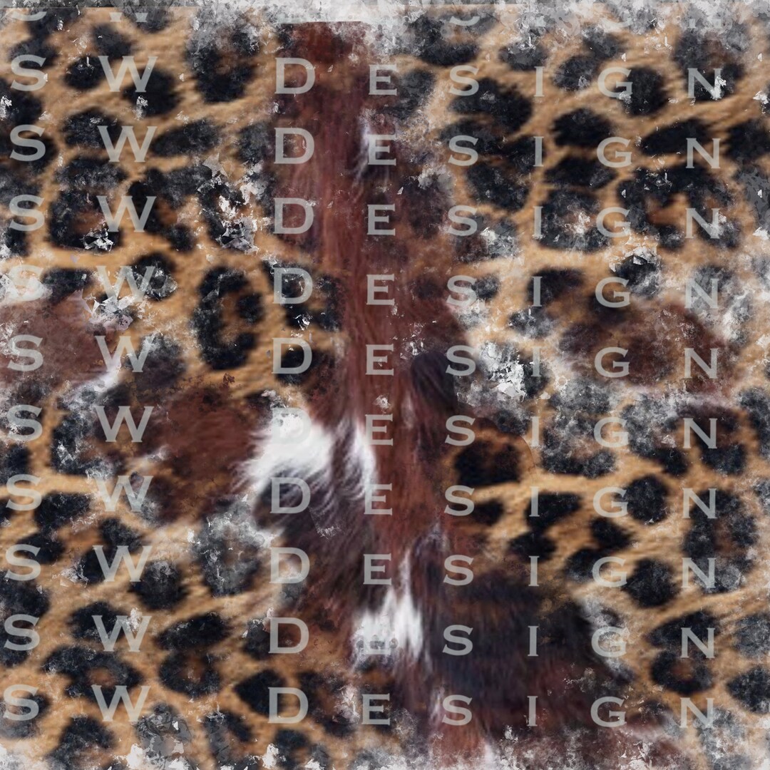 Leopard Cowhide Background PNG - Etsy