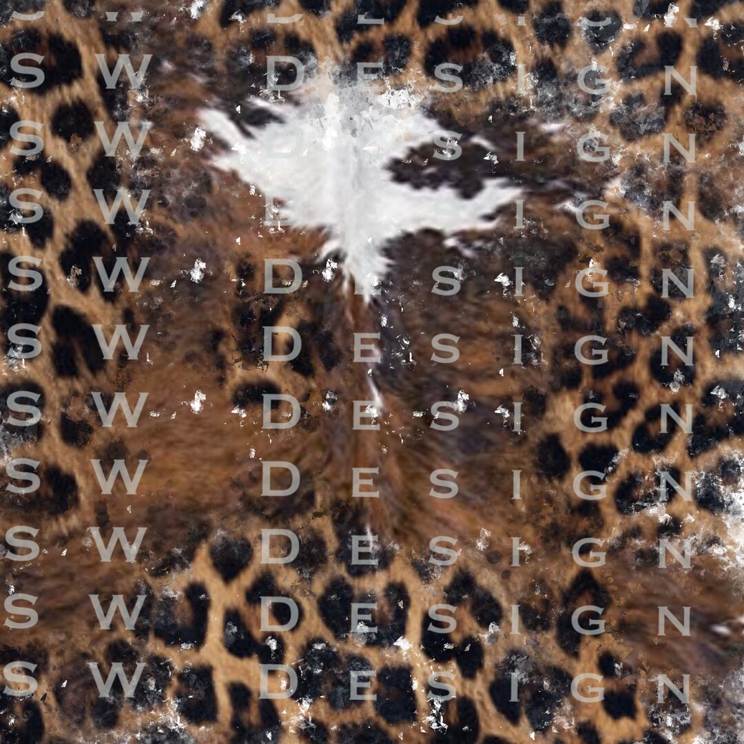 Cowhide Leopard Background PNG - Etsy
