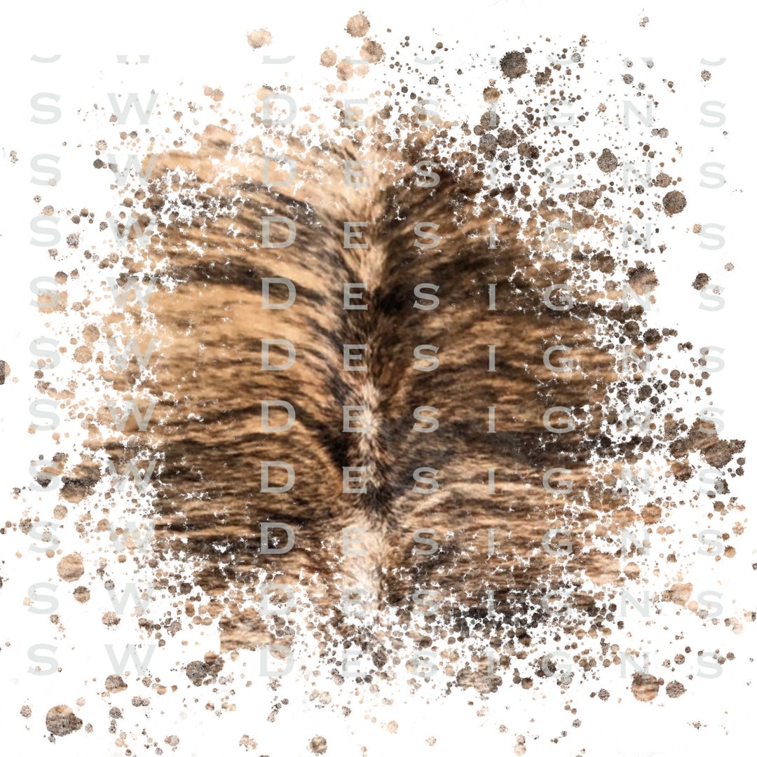 Brindle Cowhide Background PNG - Etsy