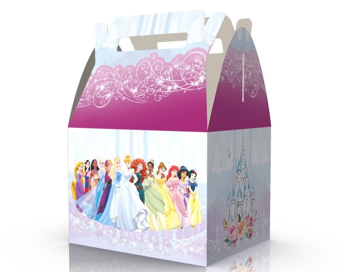 Princess Crown Tiara Favor Boxes-pink Gold Princess Favor | Etsy