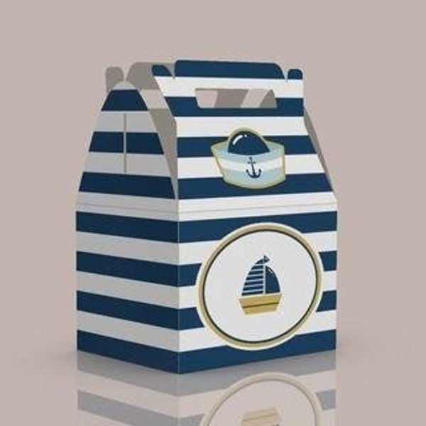 Nautical Favor Box - Etsy