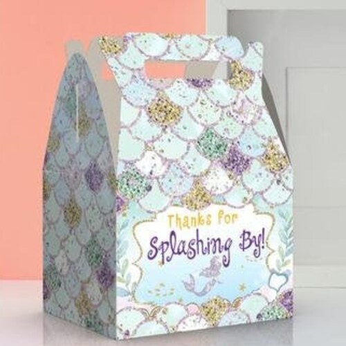 Mermaid Thanks for Splashing by Gift Box - Etsy