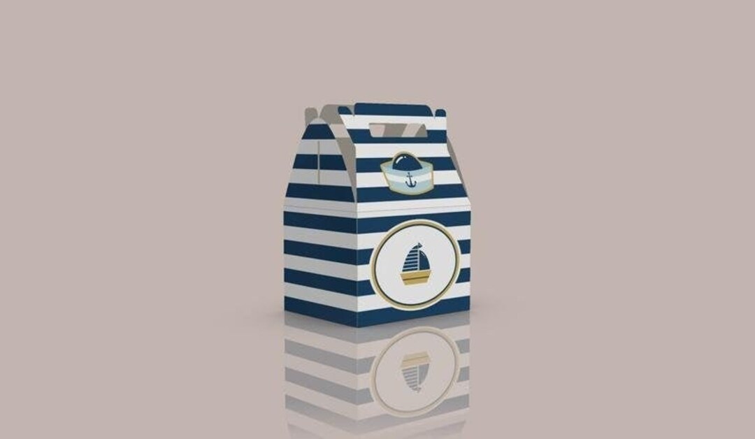 Nautical / Sailor Party Favor Box - Etsy