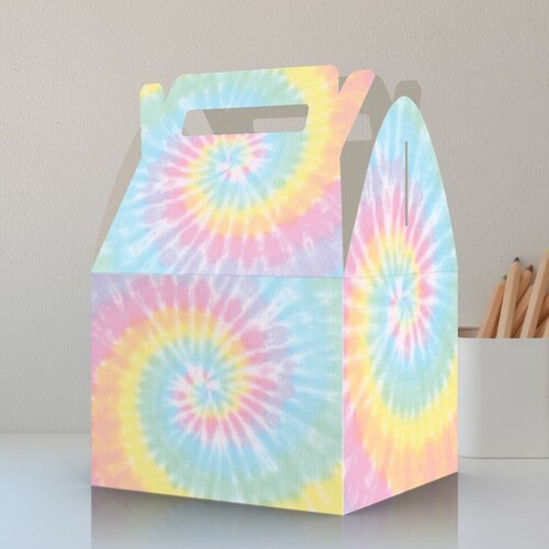 Tie Dye Party Favor Box - Etsy