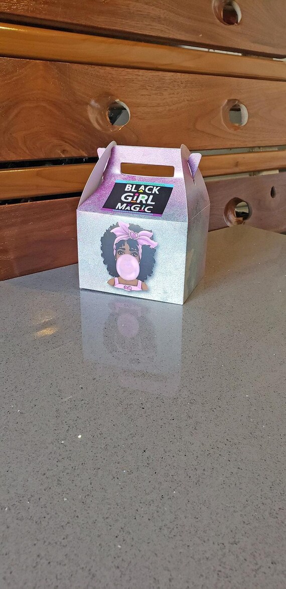 Black Girl Magic Party Favor Box | Etsy