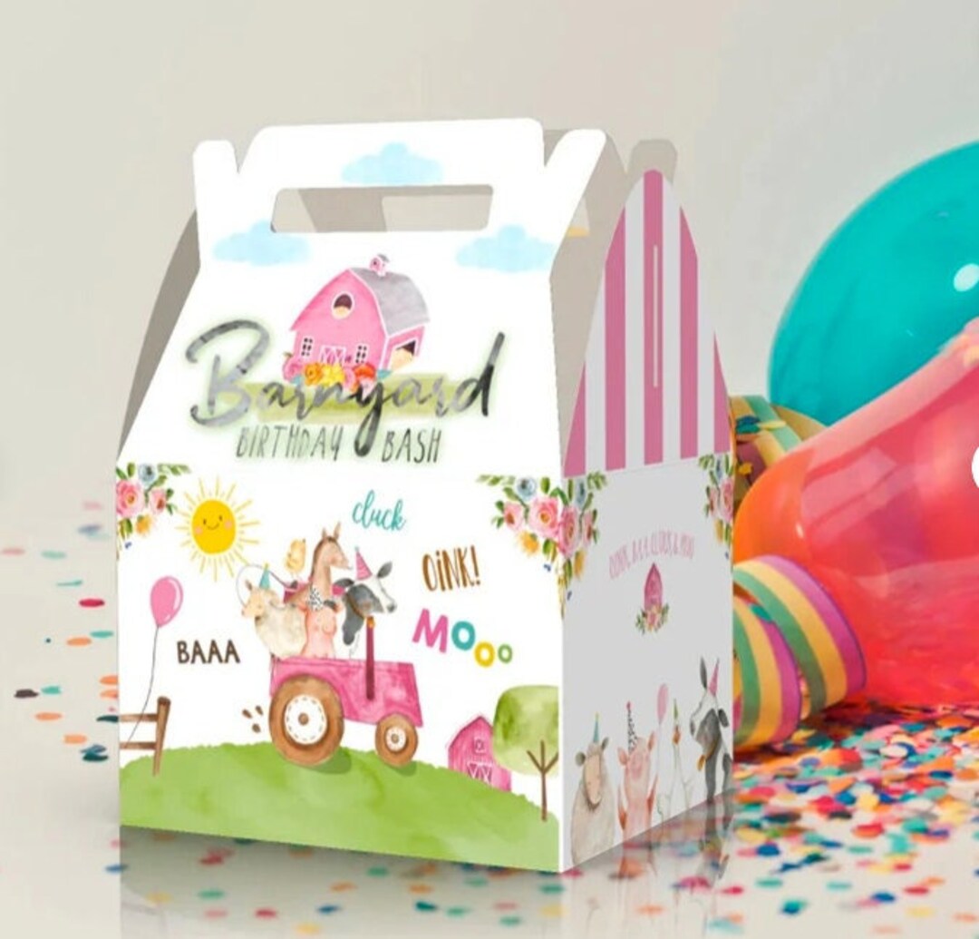 Pink Barnyard Birthday Bash! Gift Favors - Etsy
