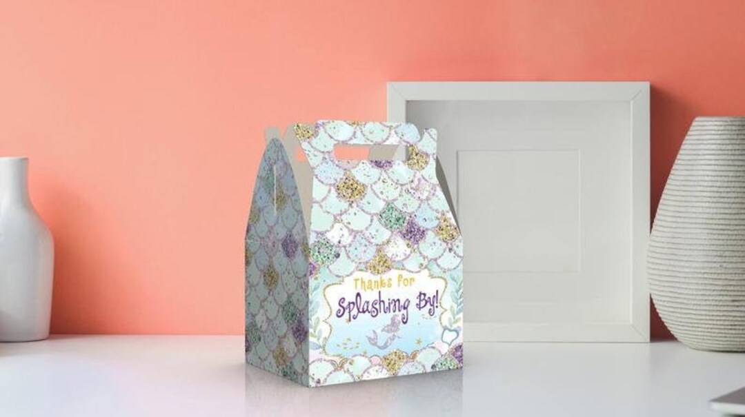 Mermaid Thanks for Splashing by Gift Box - Etsy