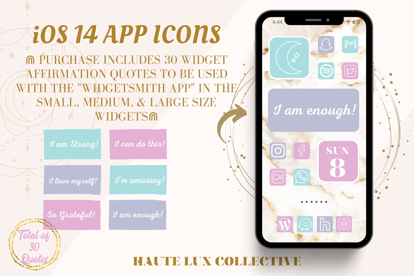 465 IOS14 App Icons IOS14 Aesthetic, IOS Icons Bundle, Pink Blue Icon ...