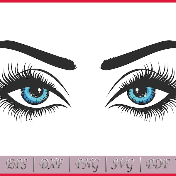Woman Eyes Svg Etsy