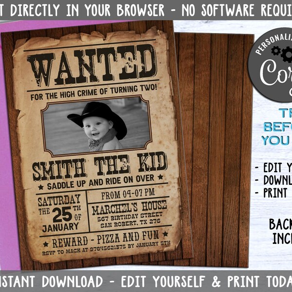 Wanted Poster - Etsy
