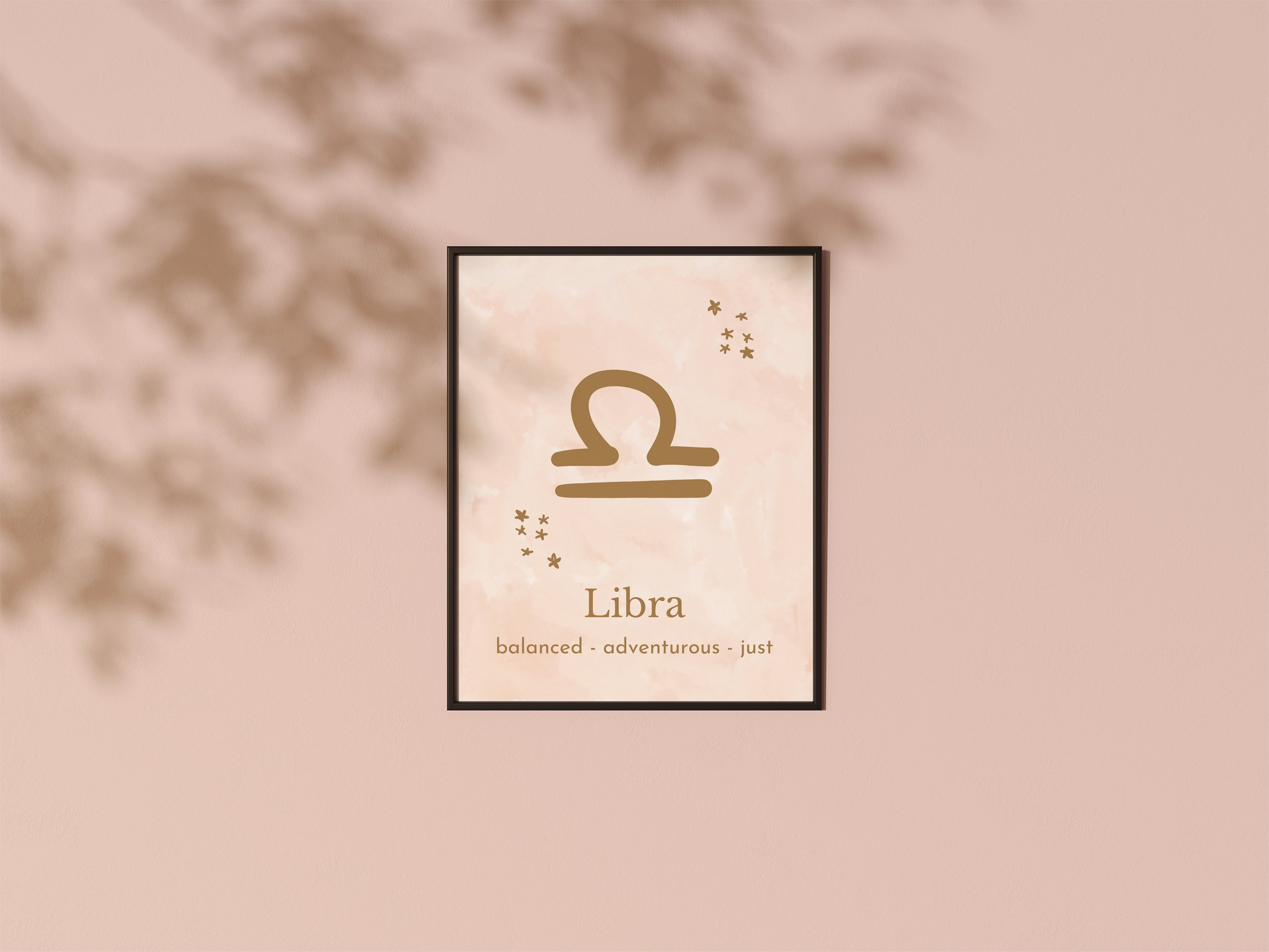 Libra Star Sign Printable Wall Art, Digital Download, Zodiac Print ...