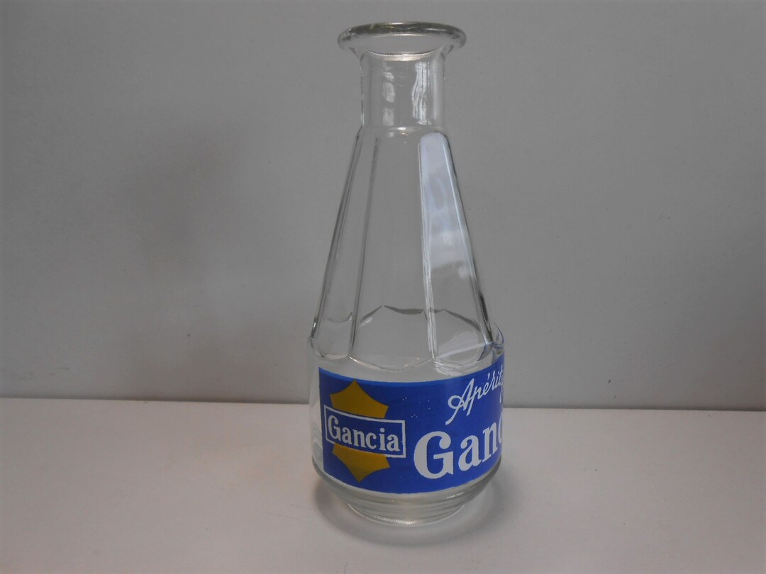 Pitcher Bar Carafe / Vintage Bistro Faceted Aperitif Gancia / Water ...