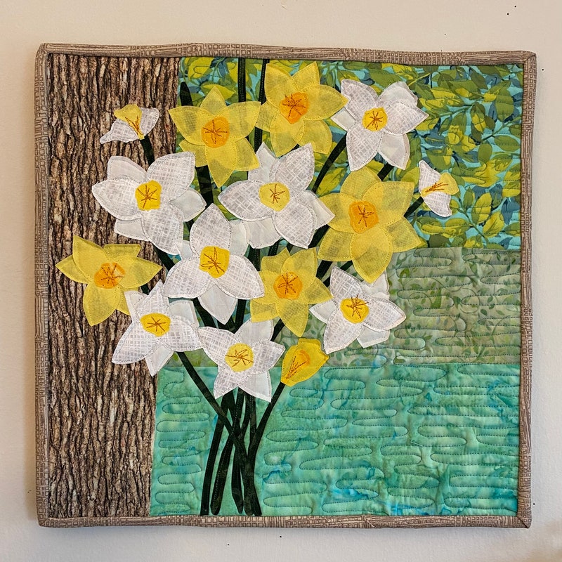 Daffodil Quilt Block - Etsy