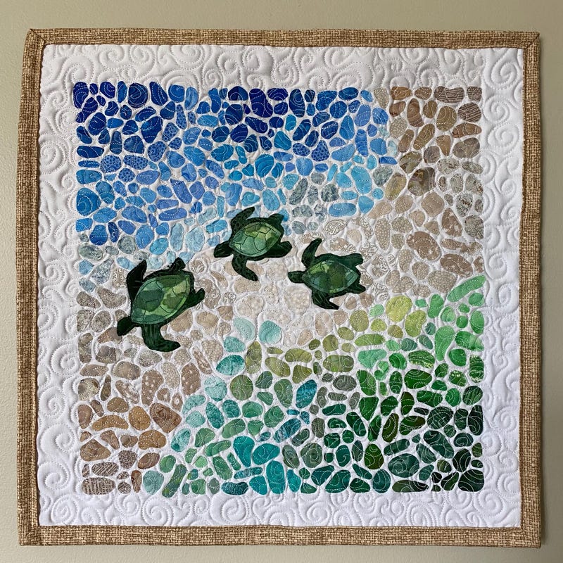 Turtle Mosaic - Etsy