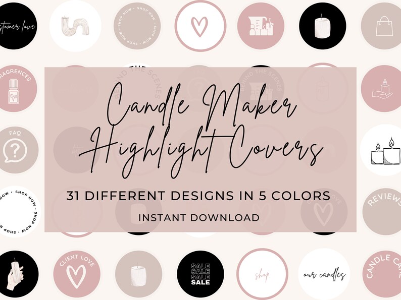 Instagram Highlight Covers for Candle Makers | Highlight Cover ...