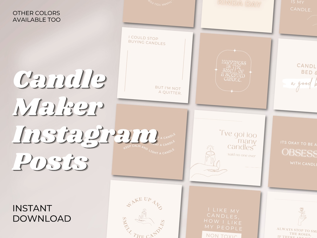 Candle Maker Quotes Instagram | Candle Business Done for You Posts ...