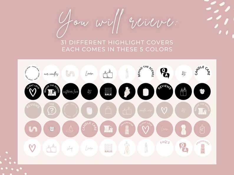 Instagram Highlight Covers for Candle Makers | Highlight Cover ...