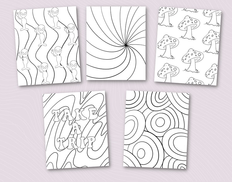 Trippy Coloring Pages - Spiritual Printable -adult Coloring Pages ...