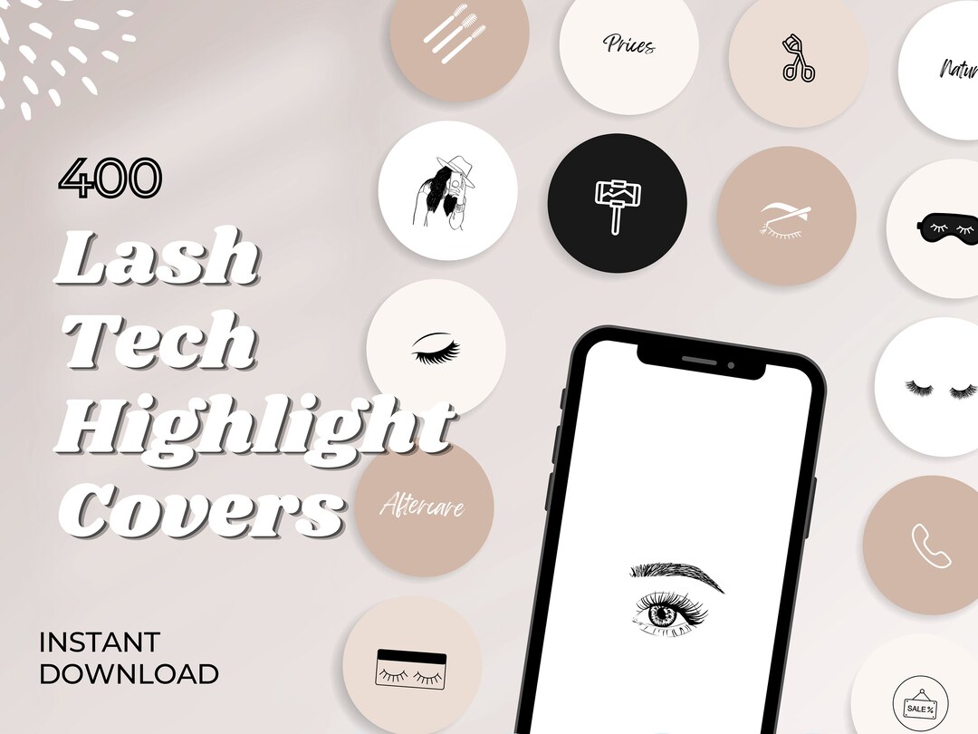 Instagram Highlight Covers for Lash Tech Lash Artist| Highlight Cover ...
