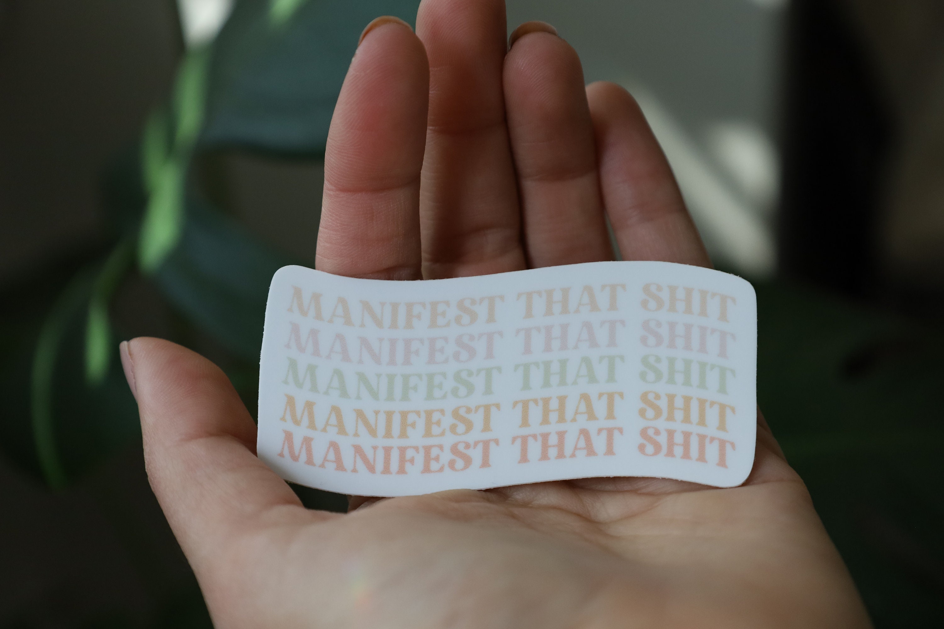 Manifest Sticker - Spiritual Sticker - Laptop Sticker - Phone Sticker ...