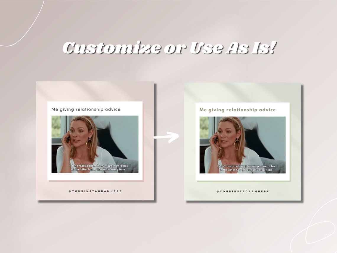 Botox Fillers Meme GIF Instagram Template | Canva Editable Template ...