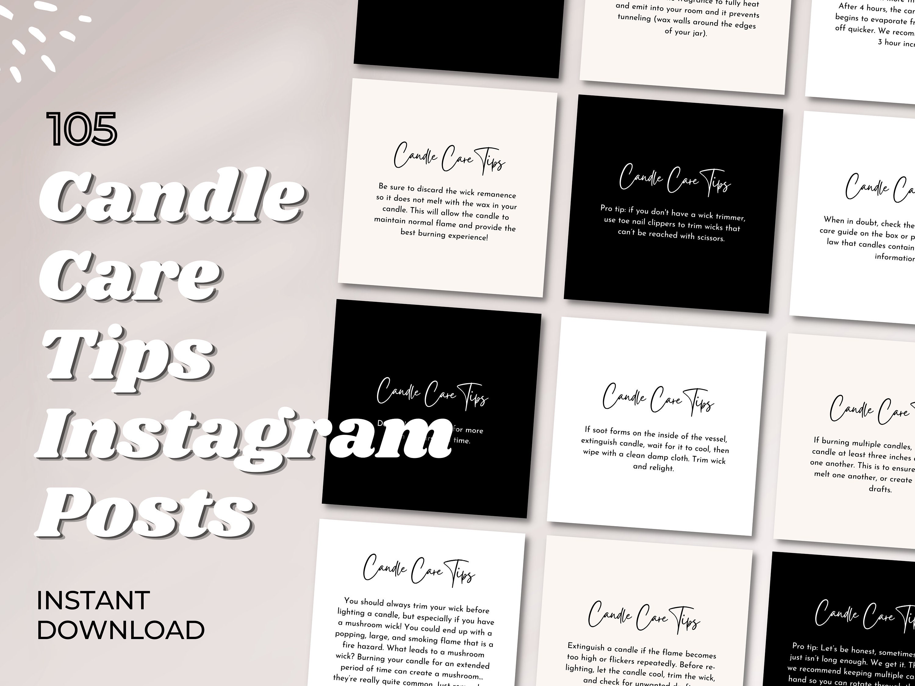 Candle Maker Tips Instagram Posts Instagram Candle Business Candle ...