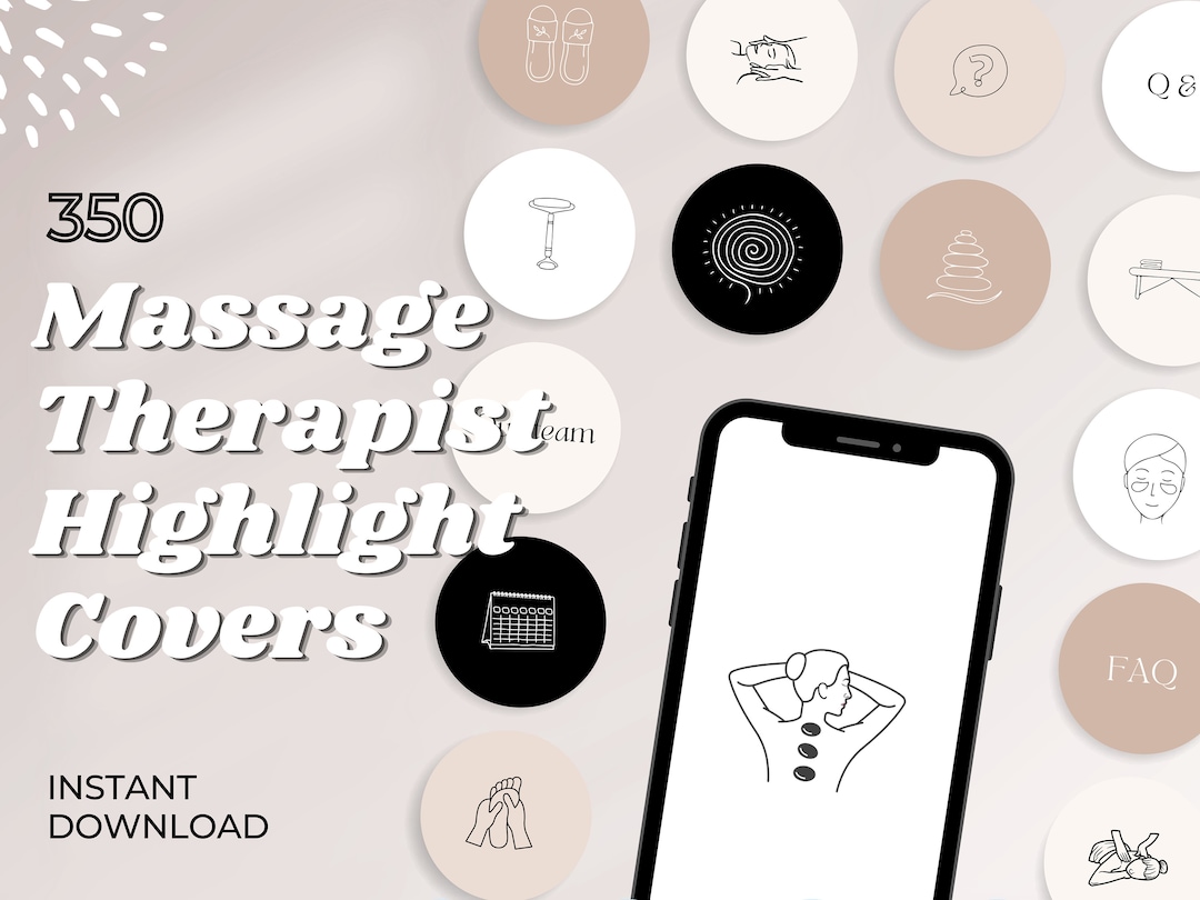 Instagram Highlight Covers for Massage Therapist Spa | Highlight Cover ...