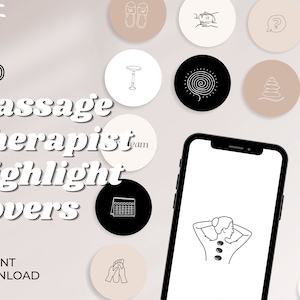 Instagram Highlight Covers for Massage Therapist Spa - Etsy