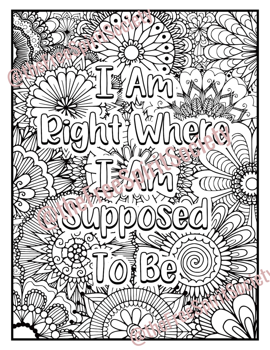 Mantra Spiritual Coloring Pages Witchy Printable adult Coloring Pages ...