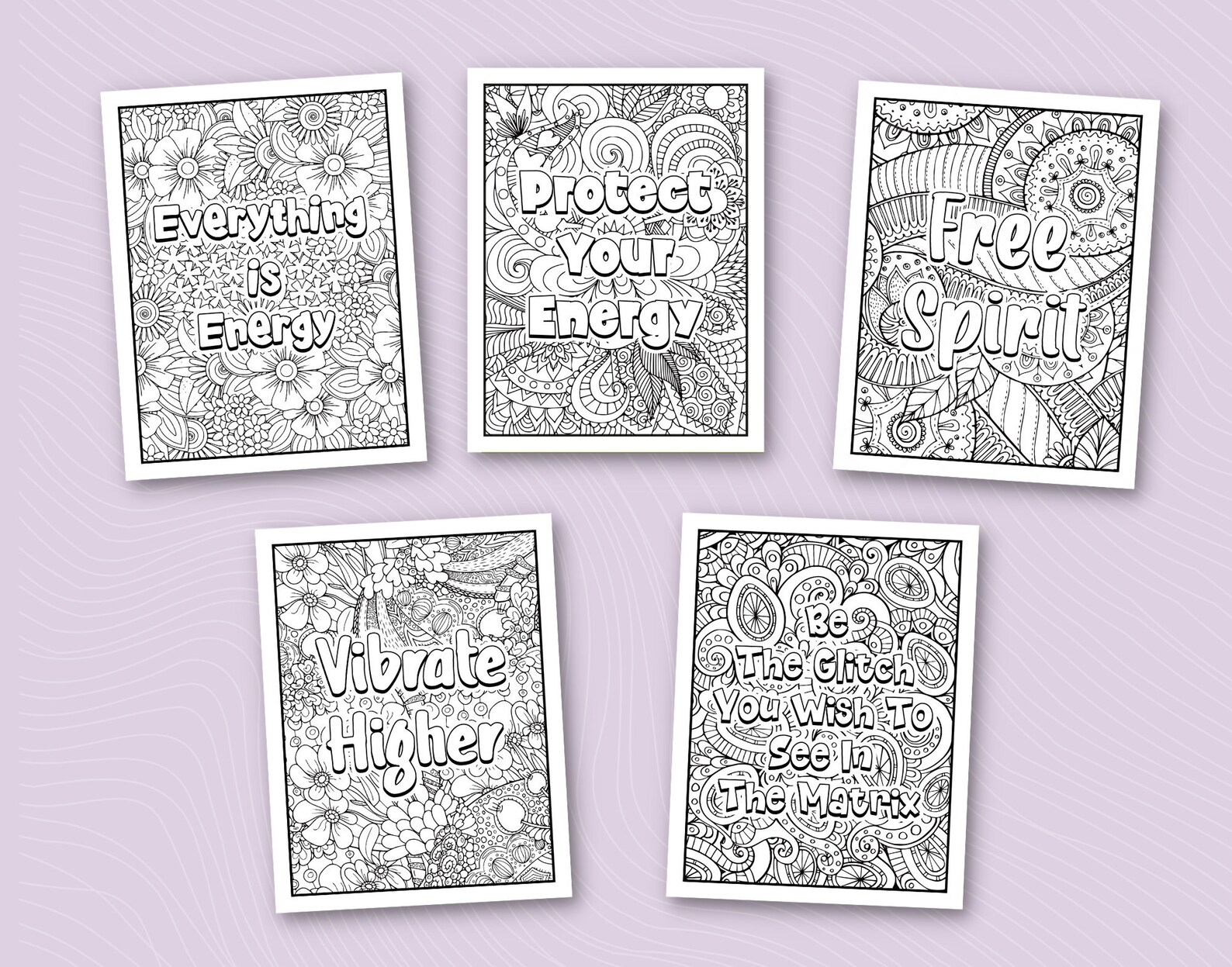 Spiritual Coloring Pages - Witchy Printable -adult Coloring Pages- All ...
