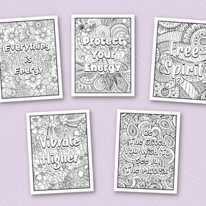Spiritual Coloring Pages - Witchy Printable -adult Coloring Pages- All ...