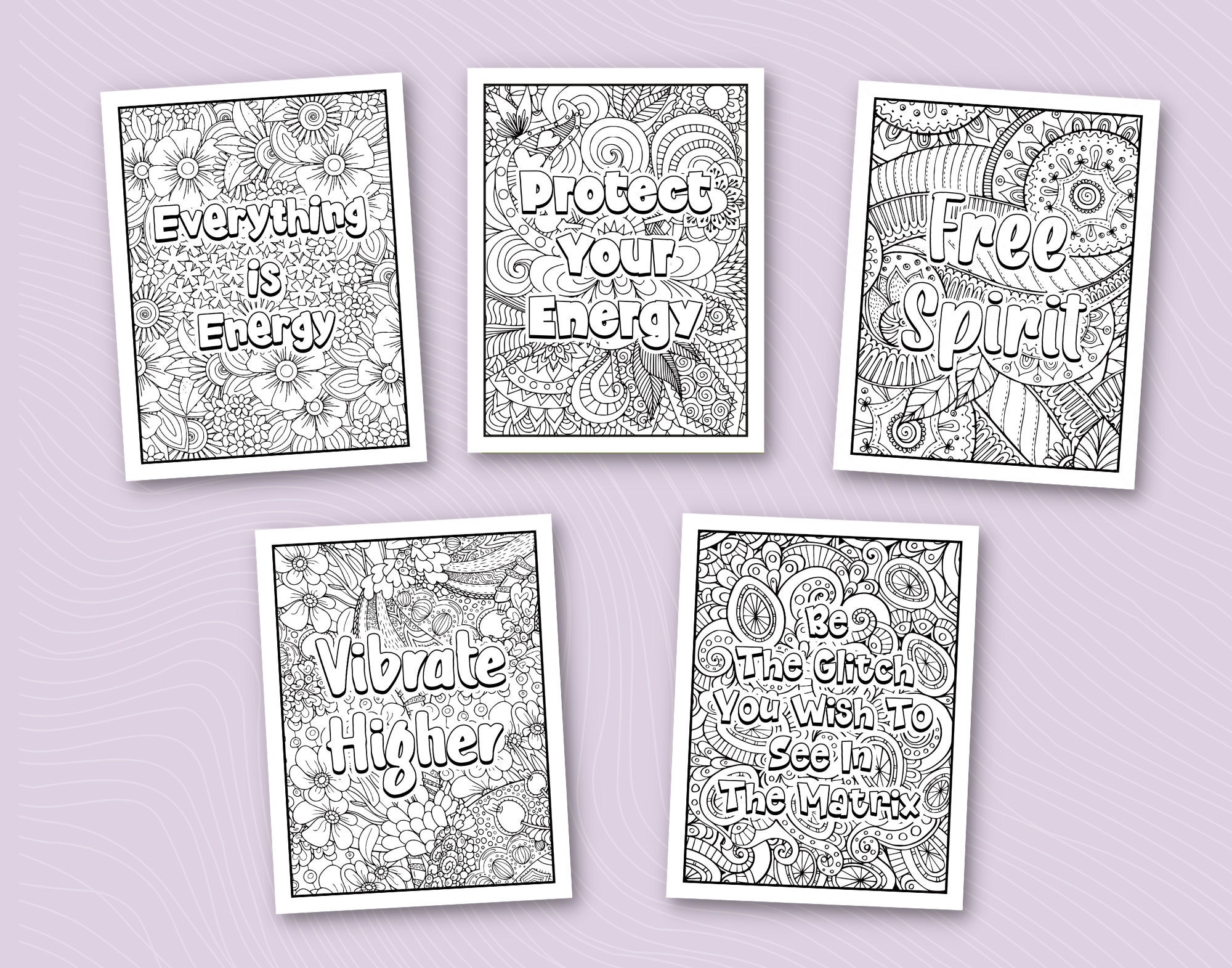 Spiritual Coloring Pages - Witchy Printable -adult Coloring Pages- All ...