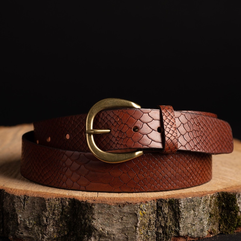 Snake Skin Belt - Etsy