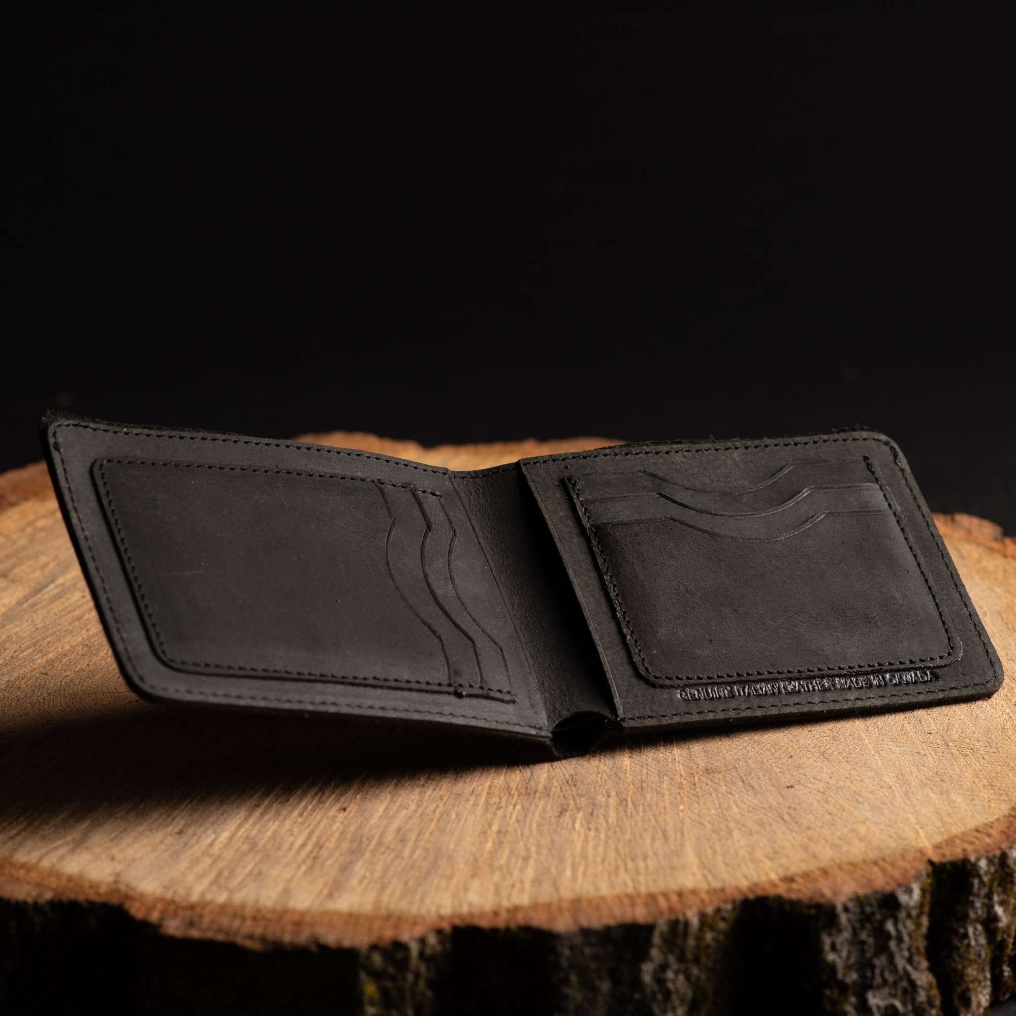 Grey Leather Wallet, Flexible Soft 100% FULL GRAIN Leather Wallet ...