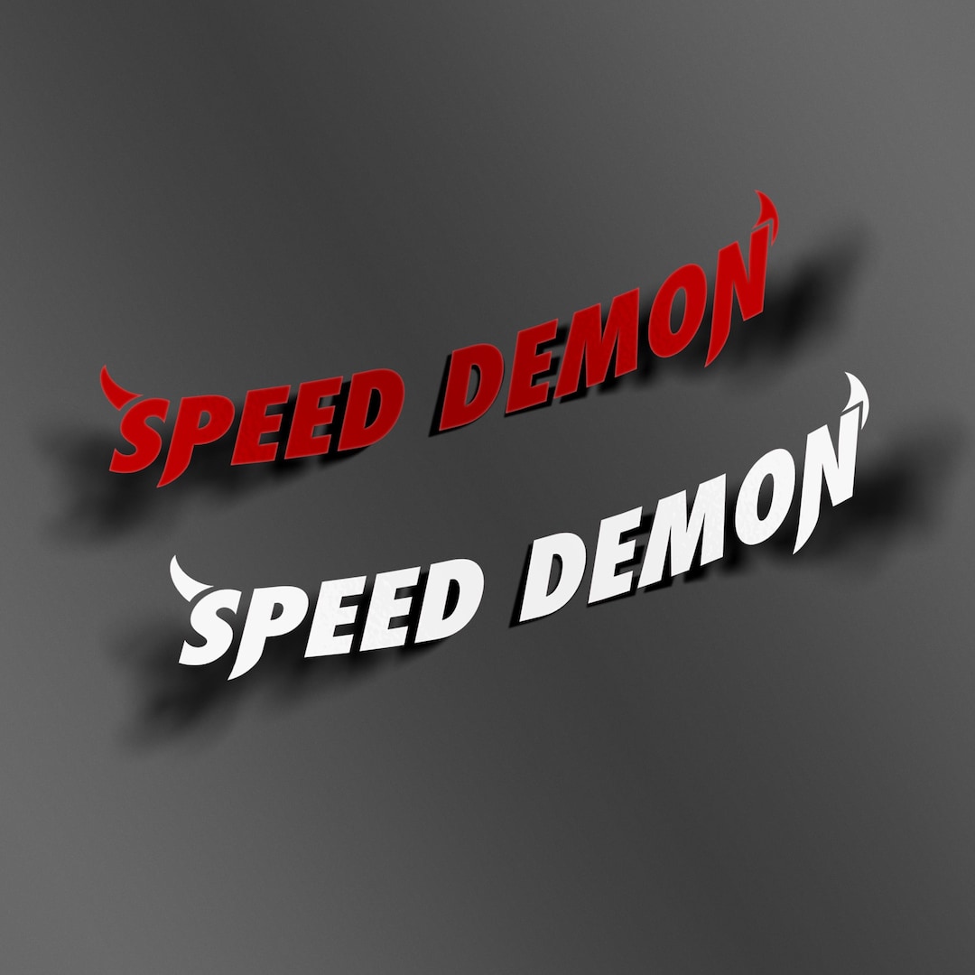 Speed Demon // JDM Sticker // Weatherpoof Vinyl Decal - Etsy